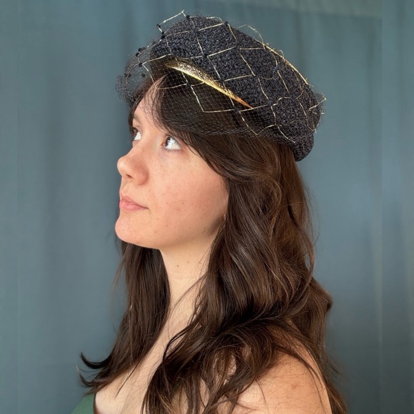 Vintage | Accessories | Vintage 5s Netted Straw Pillbox Hat | Poshmark